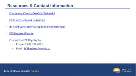 Bc Pnp Priority Access Ece And Ecea Registration And Certification