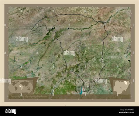Yobe State Of Nigeria High Resolution Satellite Map Locations Of