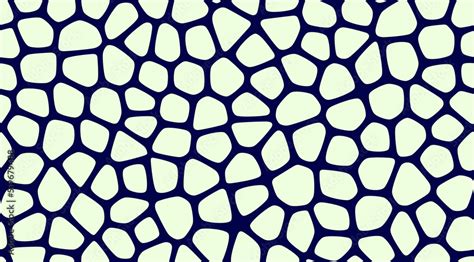 Seamless Voronoi Pattern Vector Grid Background With Rounded Cells Seamless Voronoi Pattern Vector Grid Background With Rounded Cells