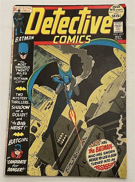 Lot Vintage May 1972 Detective Comics Batman No 423 Dc 25 Cent