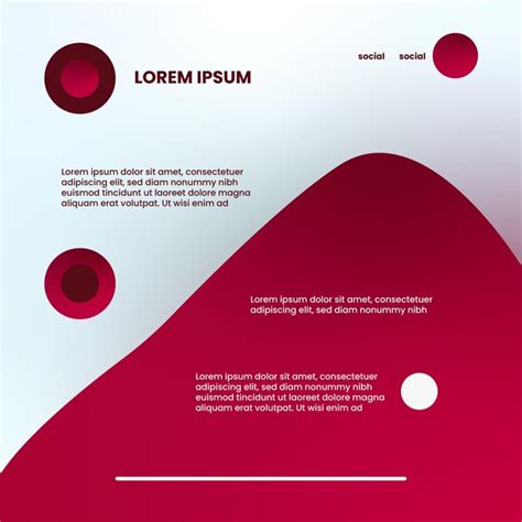 Premium Vector Template Social Media