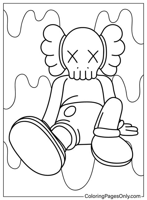 20 Kaws Coloring Pages Free Pdf Printables Get Ready For Endless Fun