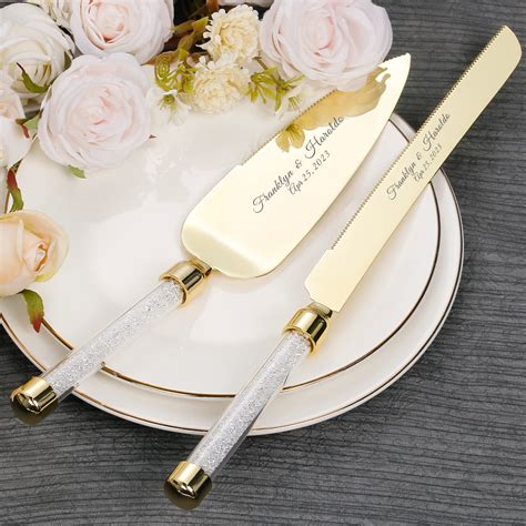Cake Knife Cutter Wedding Elegant Wedding Cake Knife And Server Set