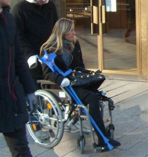 Wheelchair And Crutches For This Brave One Legged Woman Disabled