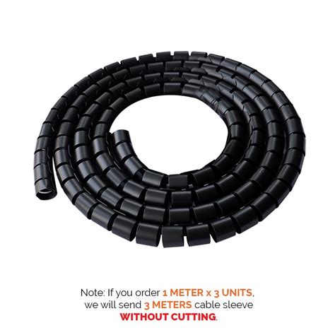 Zeni Wire Cable Sleeve Cable Wrap Protector Tube To Organize Cable In