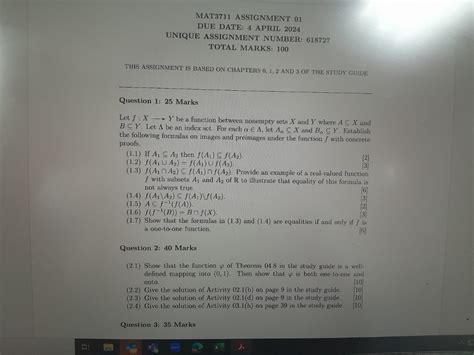 solved mat3711 ﻿assignment 01question 1 25 ﻿markslet