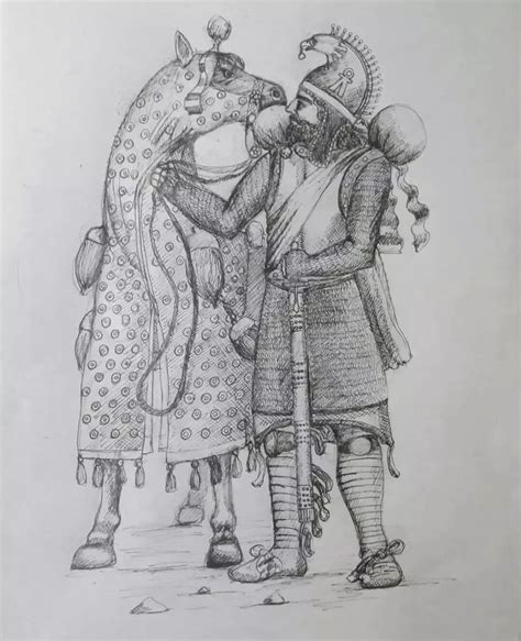 Sassanid Warrior Persian Warrior Persian Culture Minoan Art