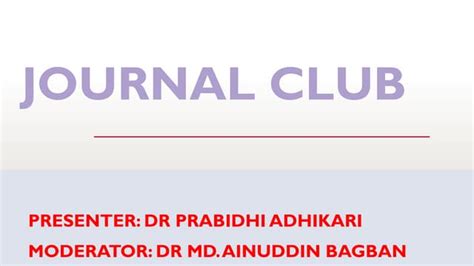 Journal Club Opiod Dependence Syndrome Hematology Pptx