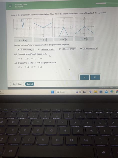 Knowledge Checkquestion 8look At The Graphs And Their Equations Below