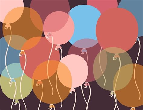 Premium Vector Advertising Flyer Design With Birthday Balloons Flat