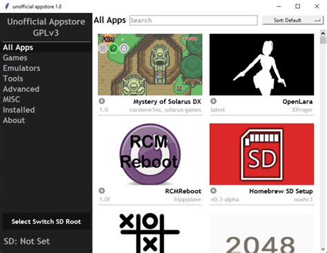 GitHub LyfeOnEdge Unofficial Appstore A WIP Desktop Gui For The Homebrew Appstore