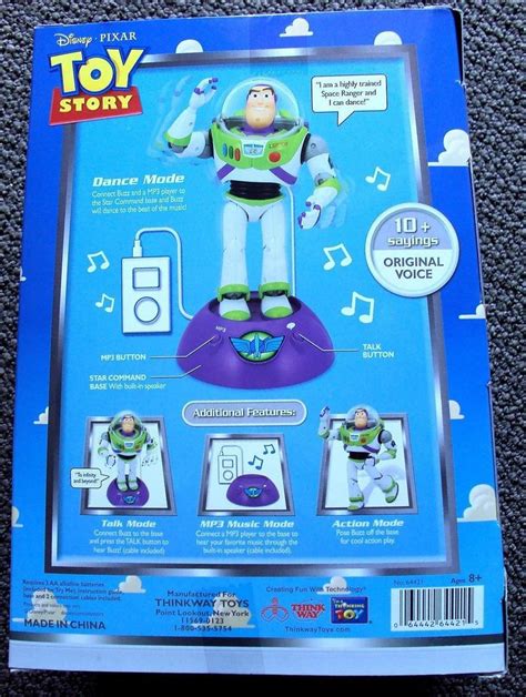 Toy Story Idance Buzz Lightyear Dancing Mp3 Talking Figure Thinkway Disney Mib 1835055221