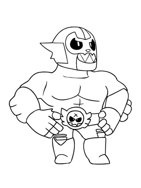 Free El Primo Brawl Stars Coloring Pages Download And Print El Primo Brawl Stars Coloring Pages