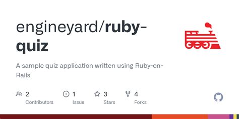 github engineyard ruby quiz a sample quiz application written using