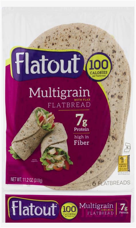 Flatout Flatbread Multigrain With Flax 1800x1800 Png Download Pngkit