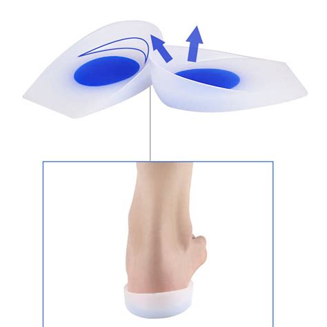 1 Pair Soft Silicone Gel Shoes Pads Increase Heel Grandado