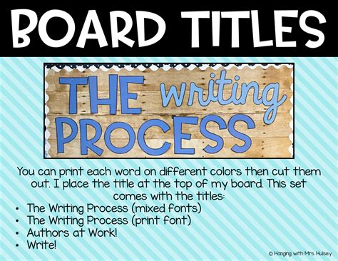The Writing Process Bulletin Board My Wordpress