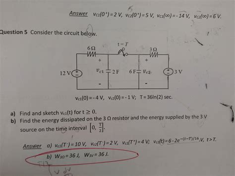 Capacitor Rc Circuit Analysis With Switch Electrical Engineering
