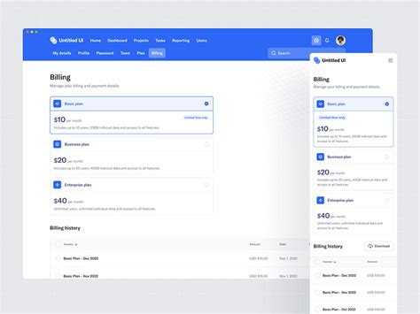 Plans And Billing Settings — Untitled Ui By Jordan Hughes® On Dribbble Plans And Billing Settings — Untitled Ui By Jordan Hughes® On Dribbble