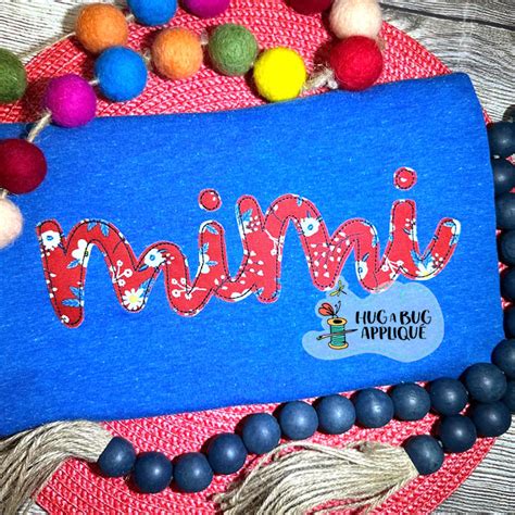 Mimi Bean Stitch Applique Design Hug A Bug Applique