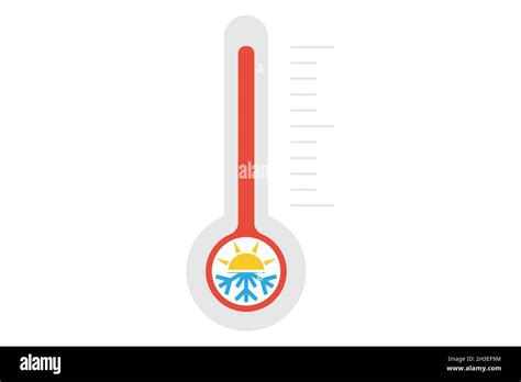 Snowflake Thermometer Icon Snowflake Thermometer Hi Res Stock
