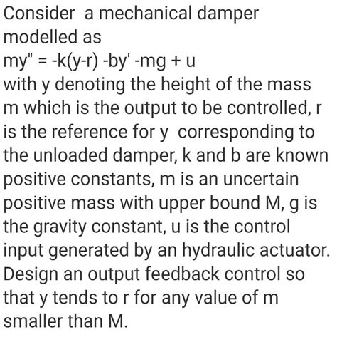 Solved Hello I Want To Know How To Design A PID Control Chegg