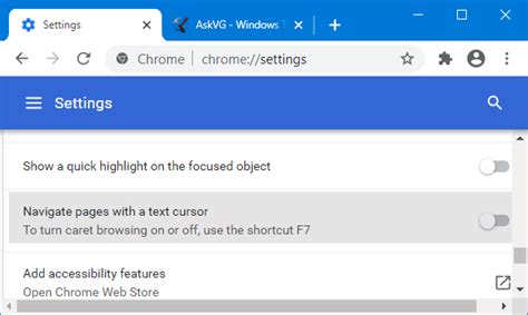 Fix Arrow Keys Not Scrolling Webpages Navigating Through Text In Google Chrome AskVG