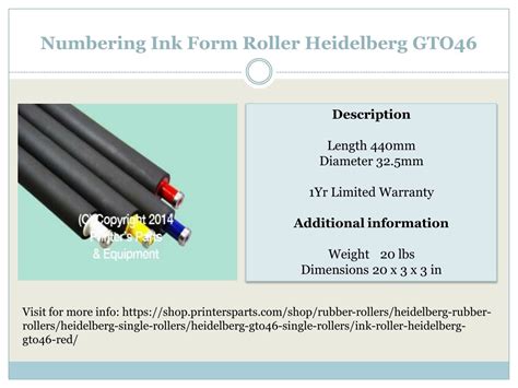 Ppt Buy Heidelberg Rubber Rollers At Shopprintersparts Powerpoint