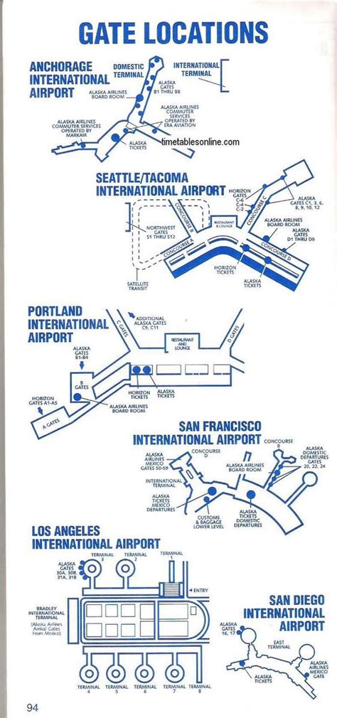 Alaska Airlines Seatac Airport Map