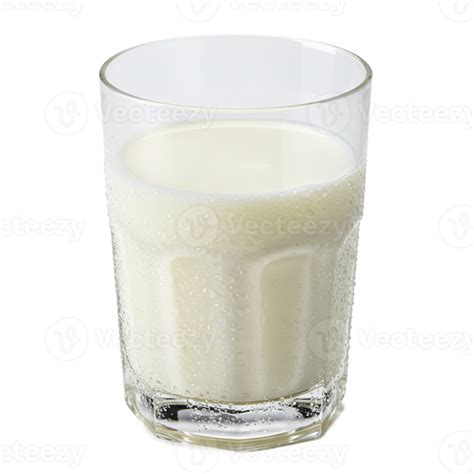 Refreshing Milk Drink In Clear Glass Kitchen Setting Beverage