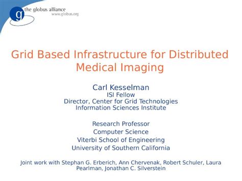 Ppt Grid Based Infrastructure For Distributed Medical Imaging