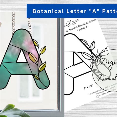 Stained Glass Letters Etsy