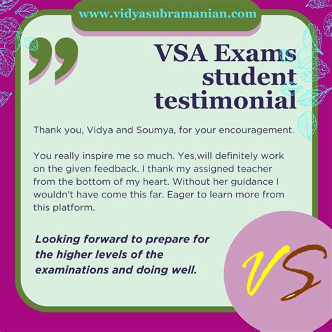 Testimonial Vidyasubramanianacademy Music Learnmusic
