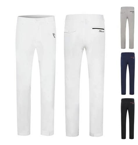 통기성 드라이 피트 골프웨어 긴 바지 남성용 스포츠 의류 봄 가을 티몬
