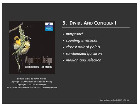 Divide And Conquer Algorithms Mergesort Inversions Closest Pair And