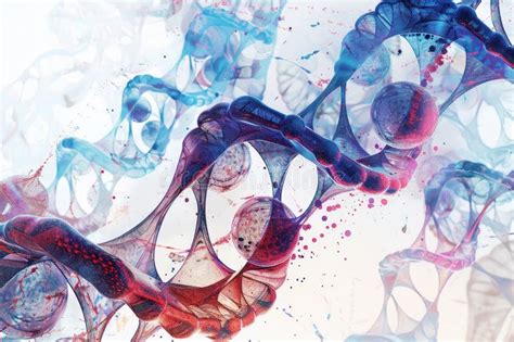 Abstract Representation Of A Dna Strand Twisting And Coiling Design A