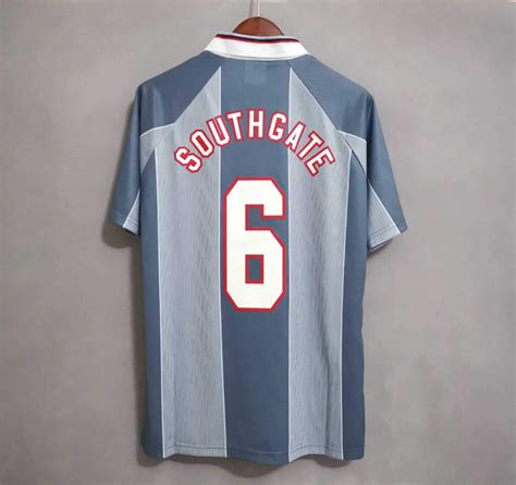 1996 England Away Retro Kit Vintage Football Style