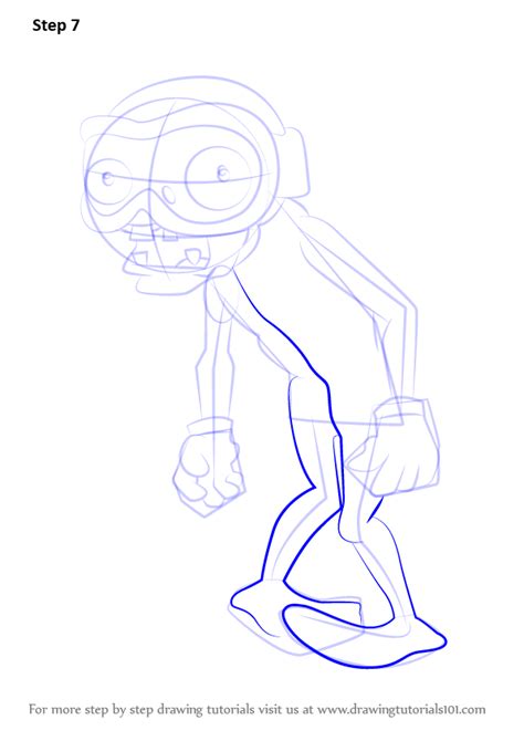 How To Draw Zombie Bobsled Team From Plants Vs Zombies Plants Vs