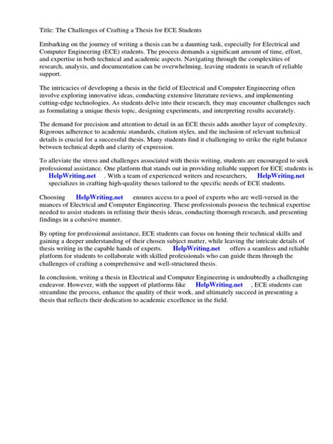 Thesis Ideas For Ece Students Pdf Social Science