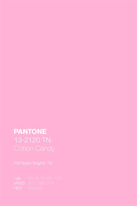 Pantone 13 2120 Tn Cotton Candy Color Code Color Palette Pink