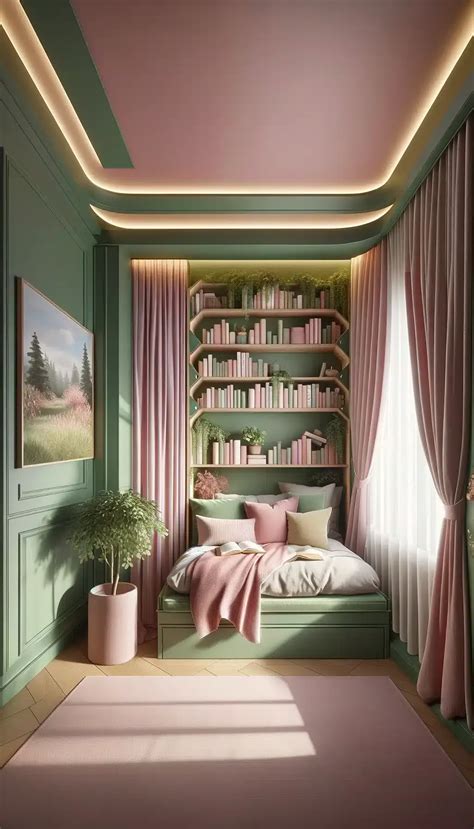 Light Pink And Green Bedroom Ideas