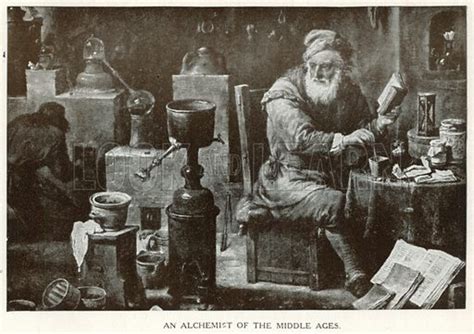 An Alchemist Of The Middle Ages Stock Image Look And Learn