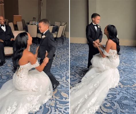 Step Sons Priceless Reaction To Seeing Mom In Wedding Dress Is A