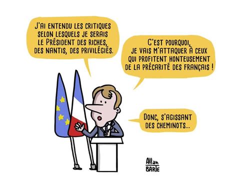 Allan Barte Allanbarte Twitter Prendre Le Français Economie France Dessin De Presse
