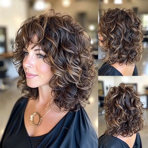 33 Chic Curly Shaggy Lob Haircuts For A Stylish Curly Haired Look