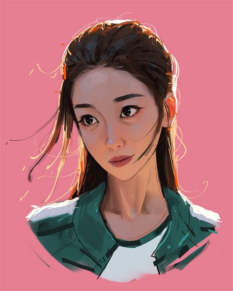 Kang Mi Na Squid Game Drawn By Samyang Danbooru