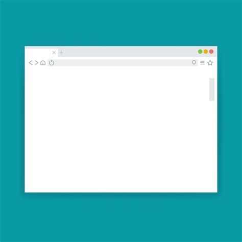 브라우저 창 모형 현대 인터넷 페이지 프리미엄 벡터