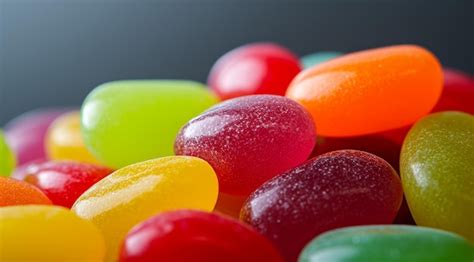 Una Variedad De Jaleas Coloridas De Primer Plano Foto Premium