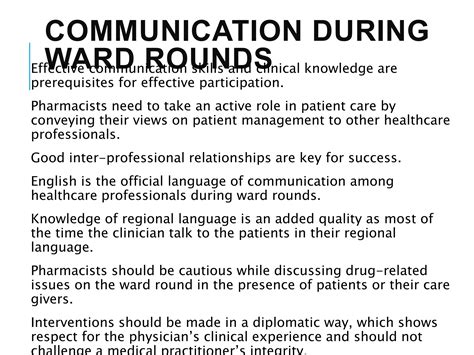 Ward Round Participation Pptx