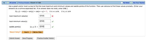 solved use a graph and or level curves to find the local